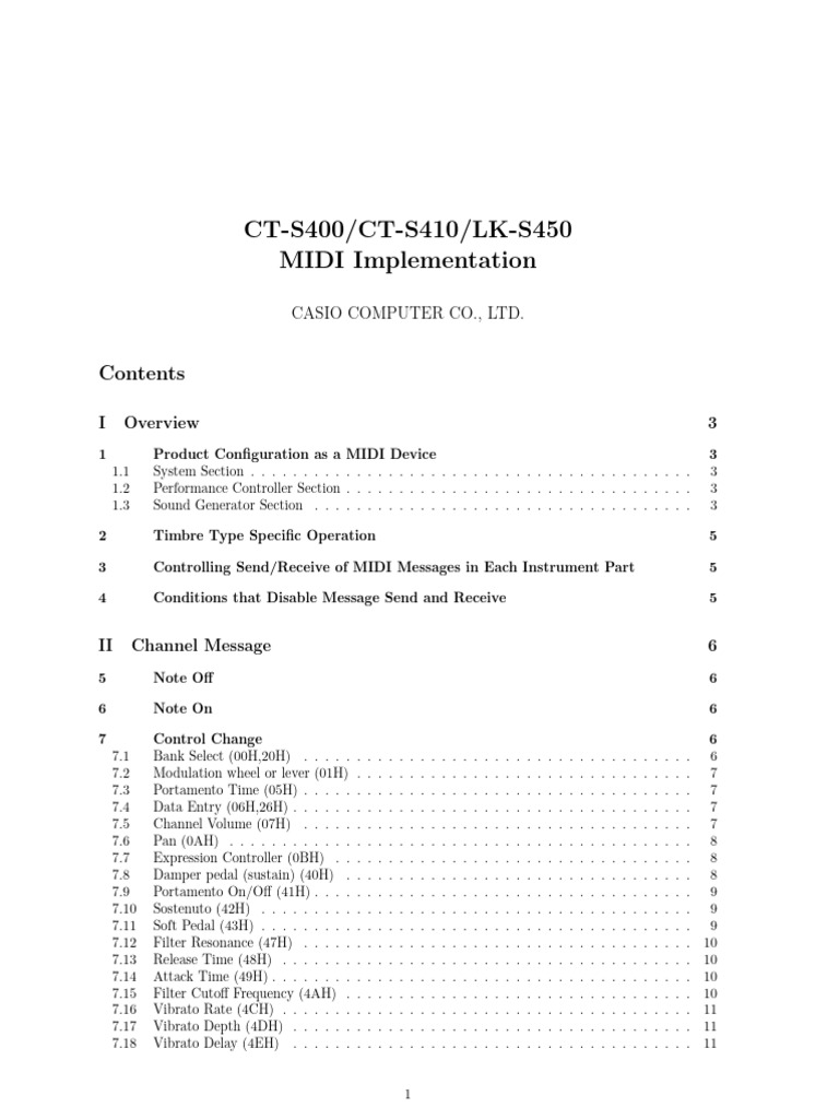 CTS400 410 LKS450 Midi CN | PDF | Piano | Musical Instruments