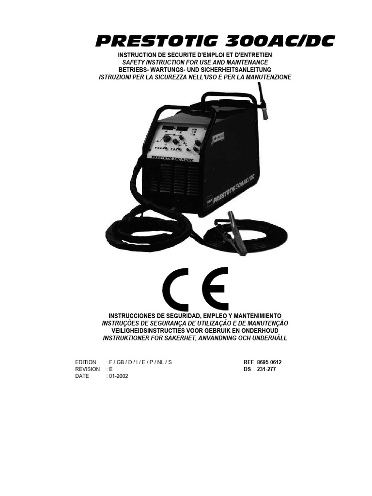PRESTOTIG 300 ACDCe | PDF