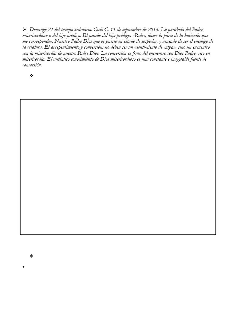 24C16ArrepentimientoConversi C3 B3nMisericordiaHijoPr C3 B3digo | PDF ...