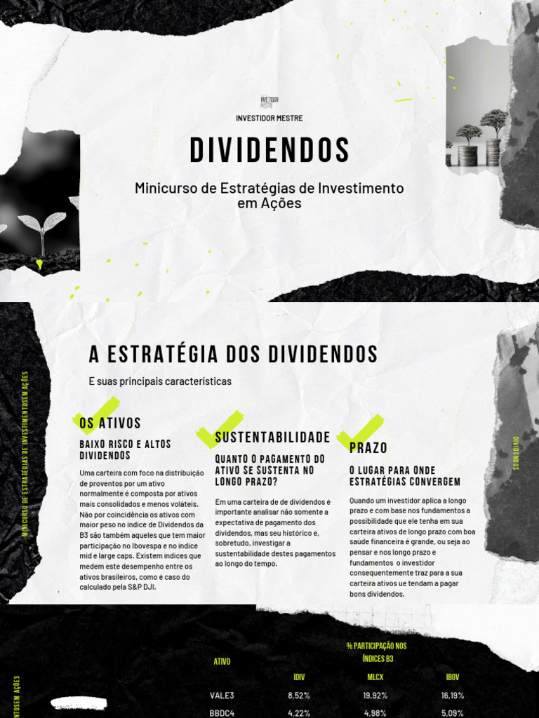 Aula3-Dividendos Compressed | PDF | Dividendo | Custo de capital
