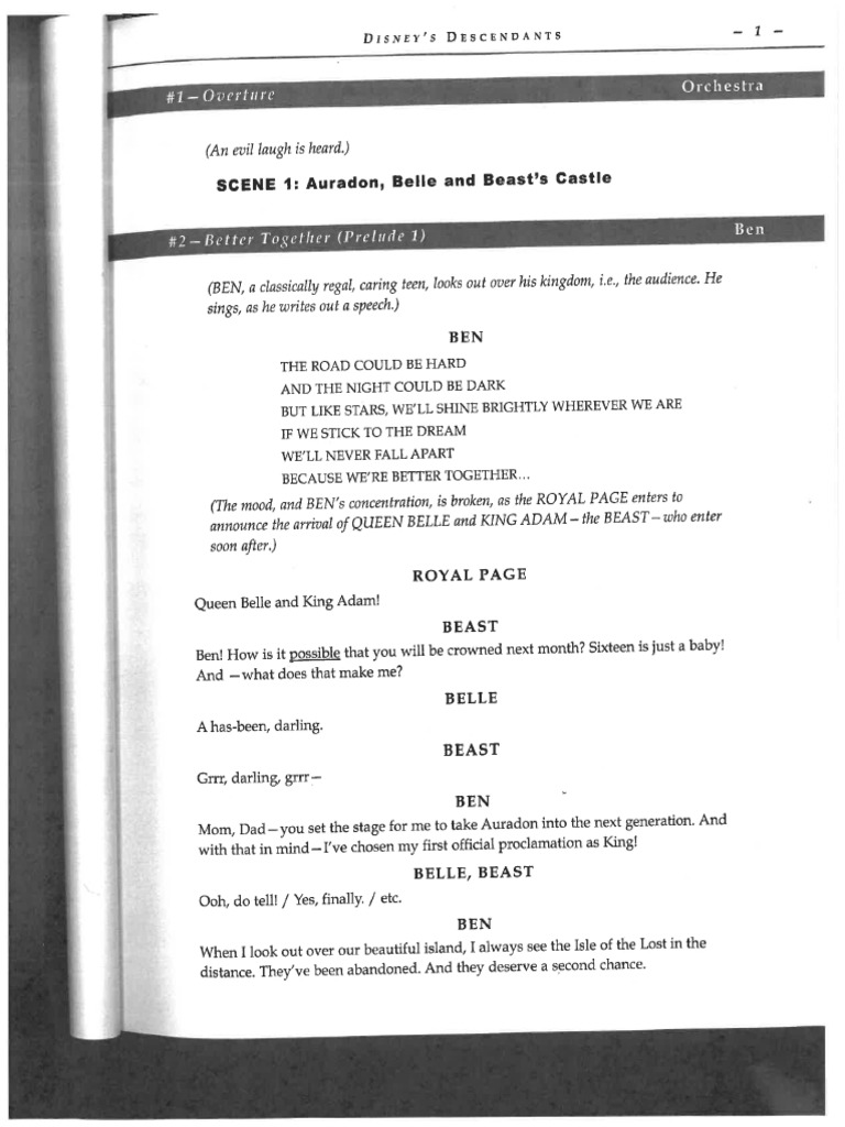 Descendants Script | PDF