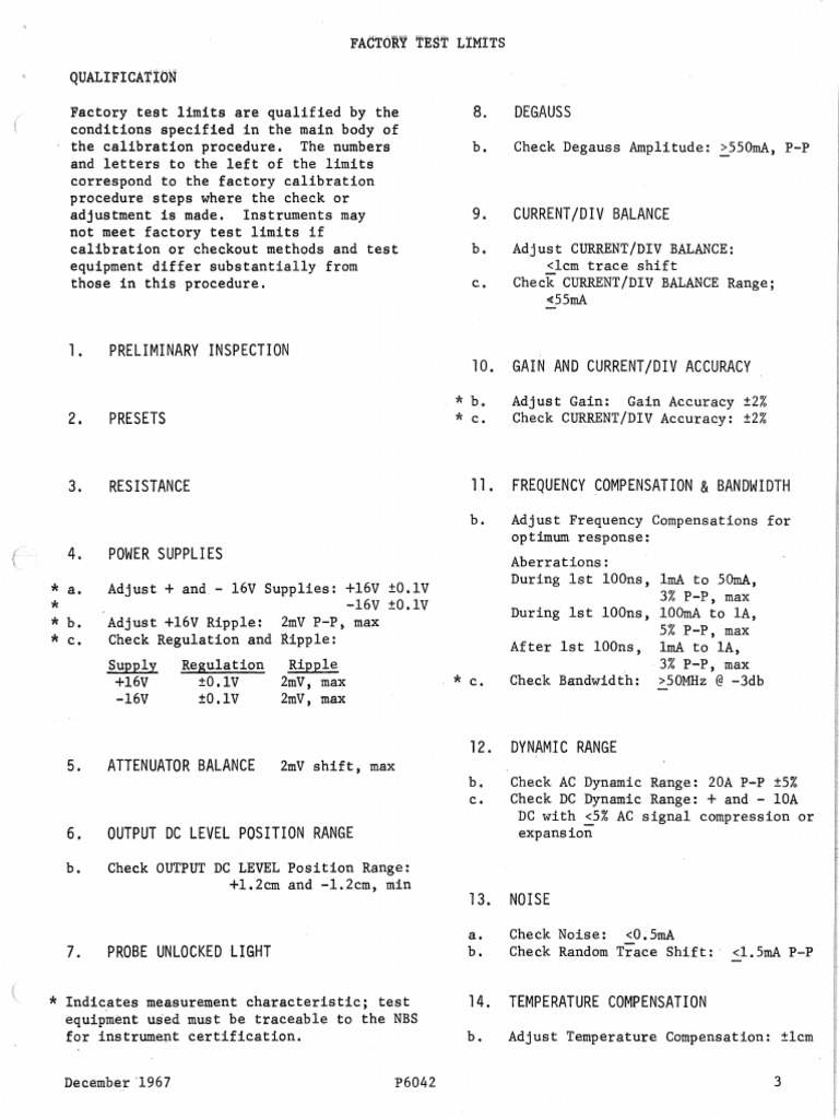 Tektronix Current Probe P6402 Calibration Procedure Pdf Amplifier Information And