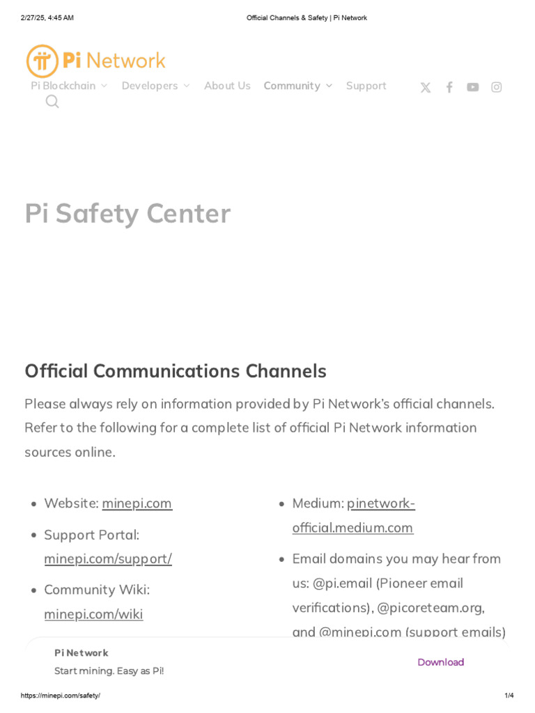 Official Pi Network Communication Guide | PDF | Cyberspace | World Wide Web