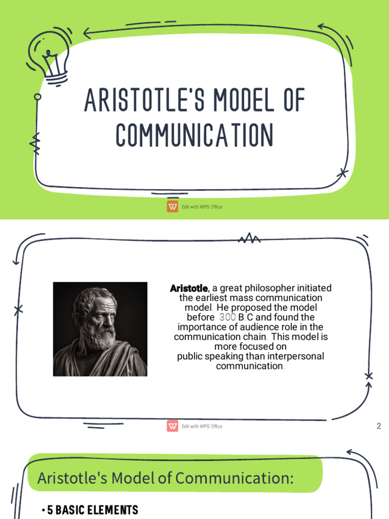 Aristotle's Communication Model Explained | PDF
