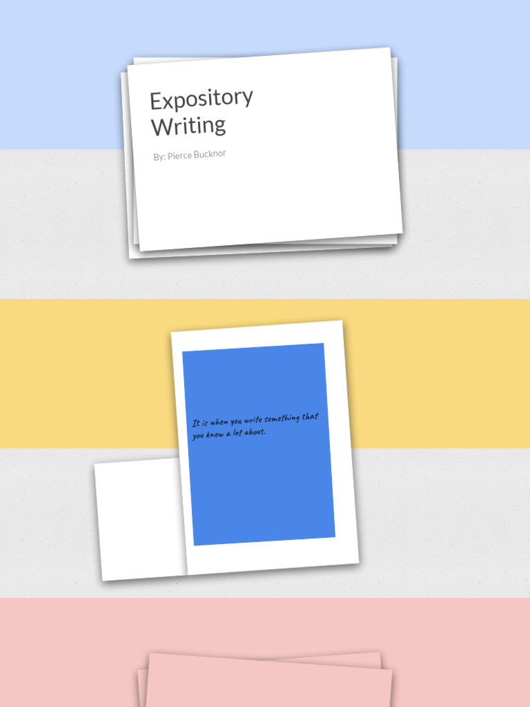 Flash cards Expository Writing | PDF