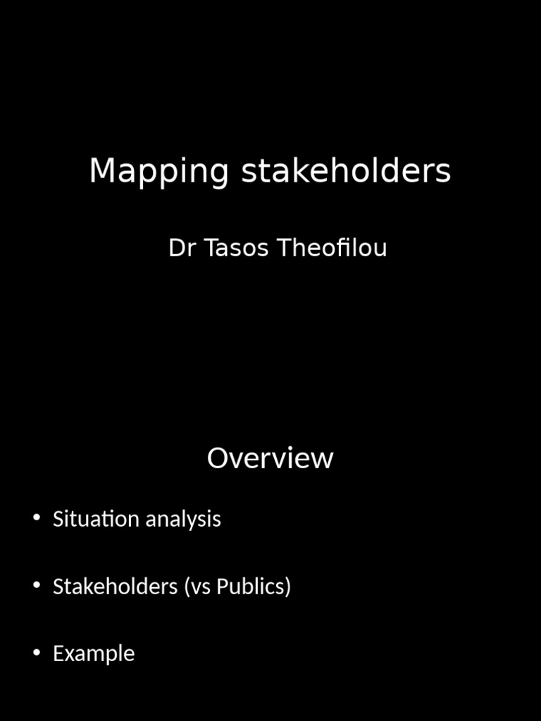 Stakeholder Mapping and Breakdown - CC Week 3 (Autosaved) | PDF | Stakeholder (Corporate ...