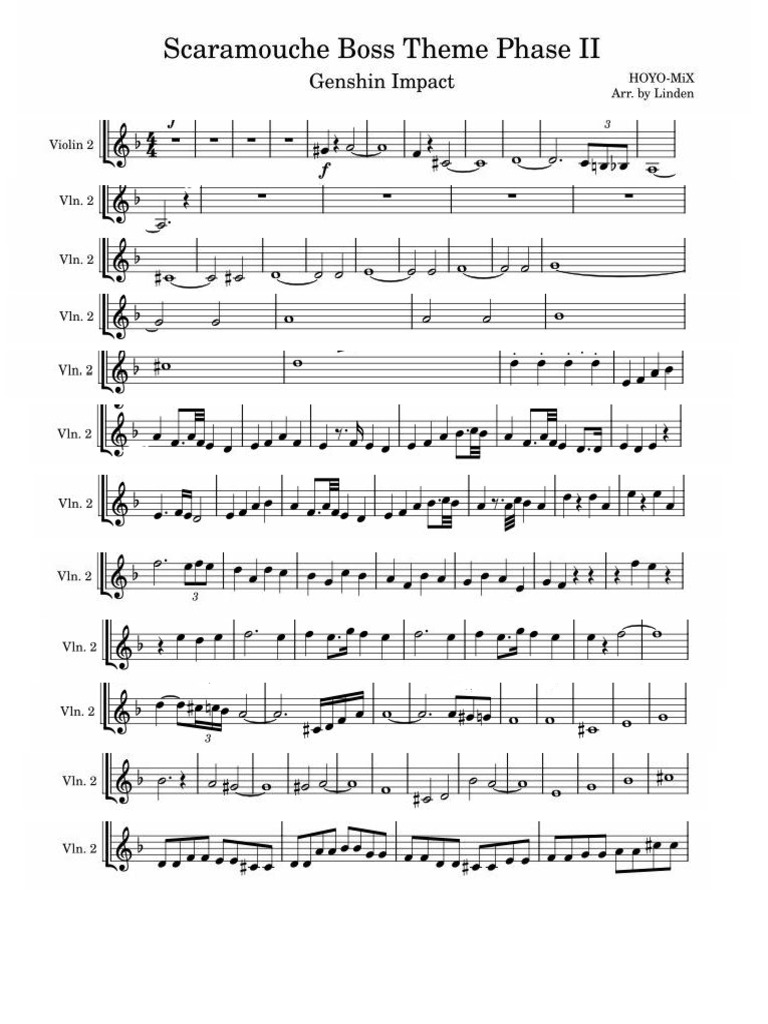 Scaramouche_Violin2 | PDF
