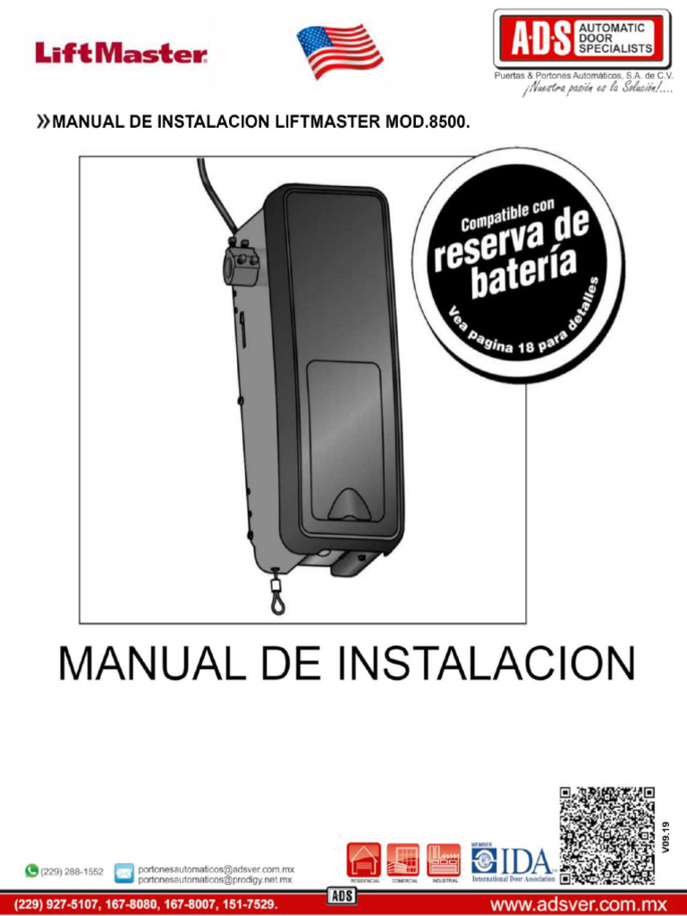Manual Liftmaster Mod.8500 | PDF