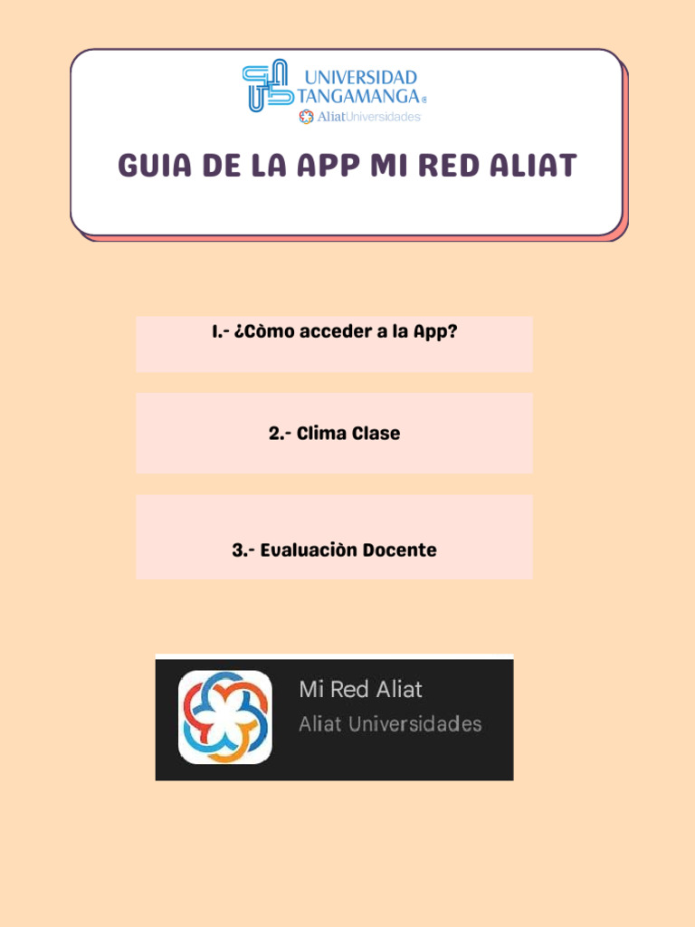 Guía para usar la App Mi Red Aliat | PDF