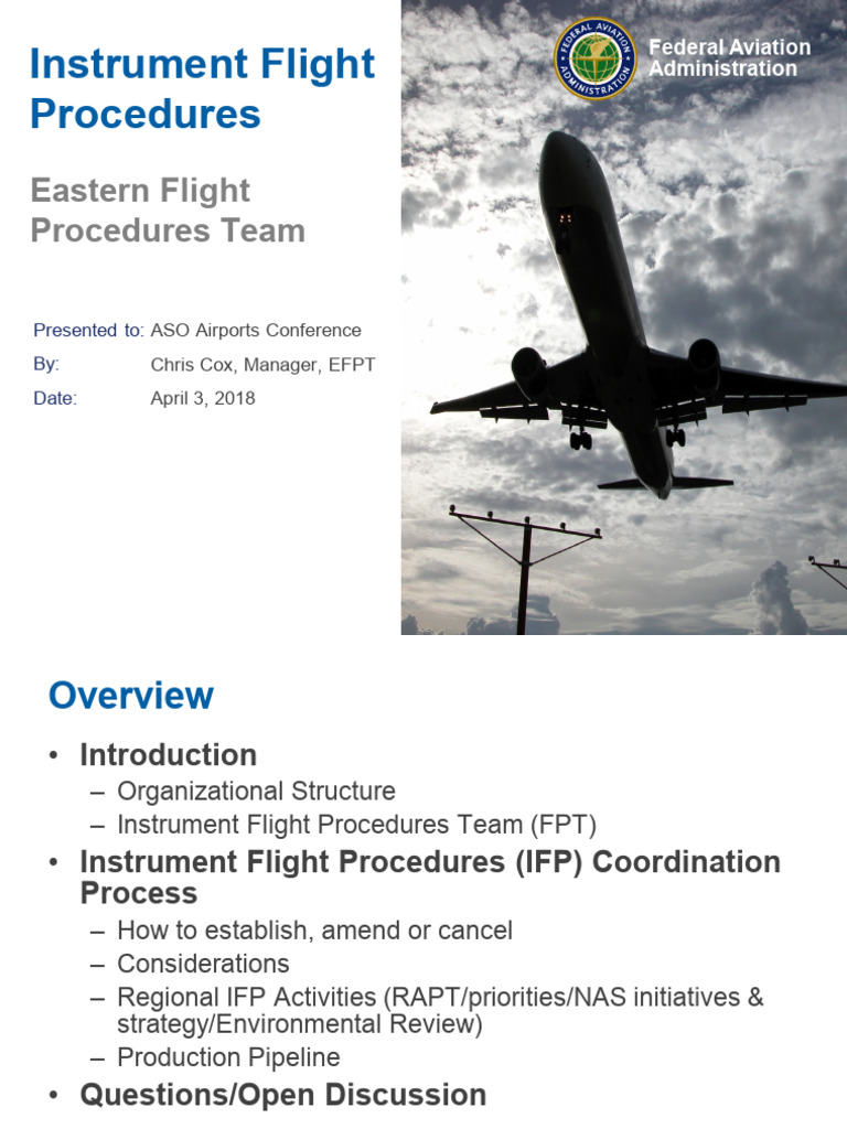 FAA Instrument Flight Procedures Overview | PDF | Instrument Flight ...