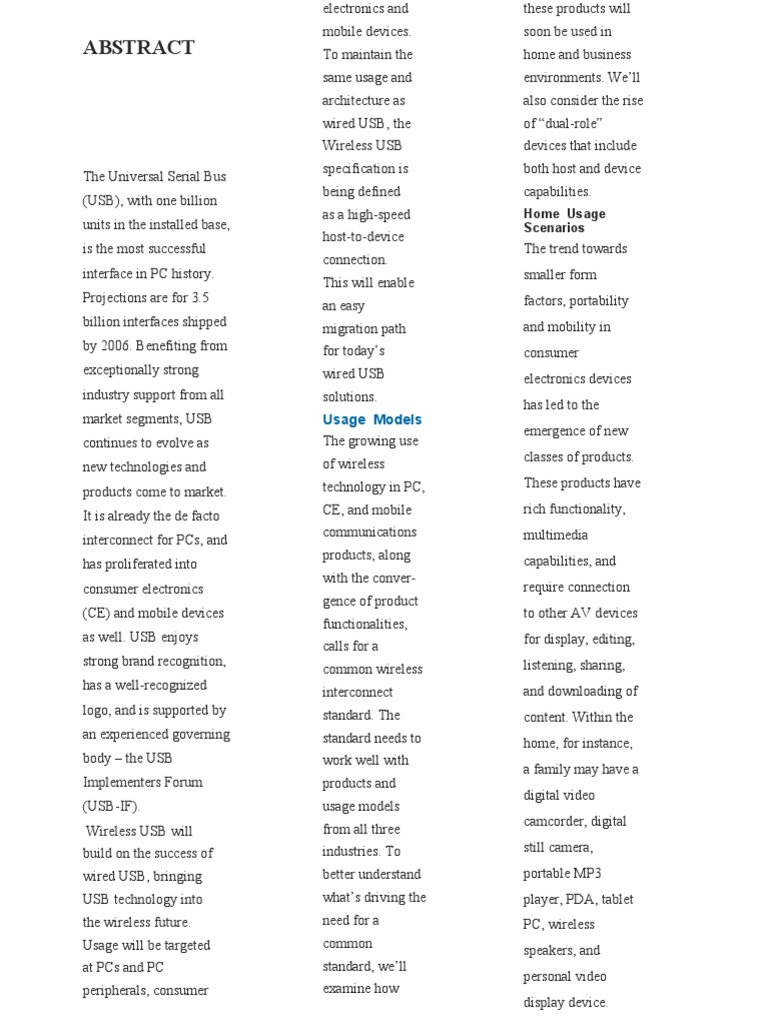 Usage Models | PDF | Usb | Personal Computers
