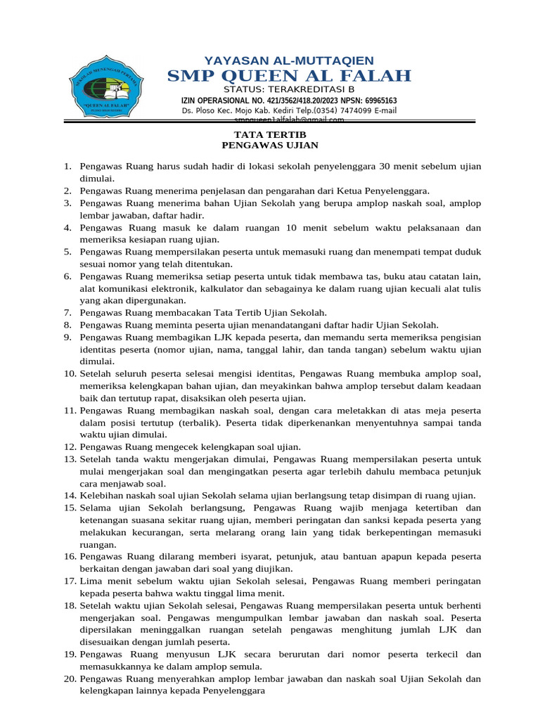 TATIB PENGAWAS ASAS Dan PAS GANJIL | PDF