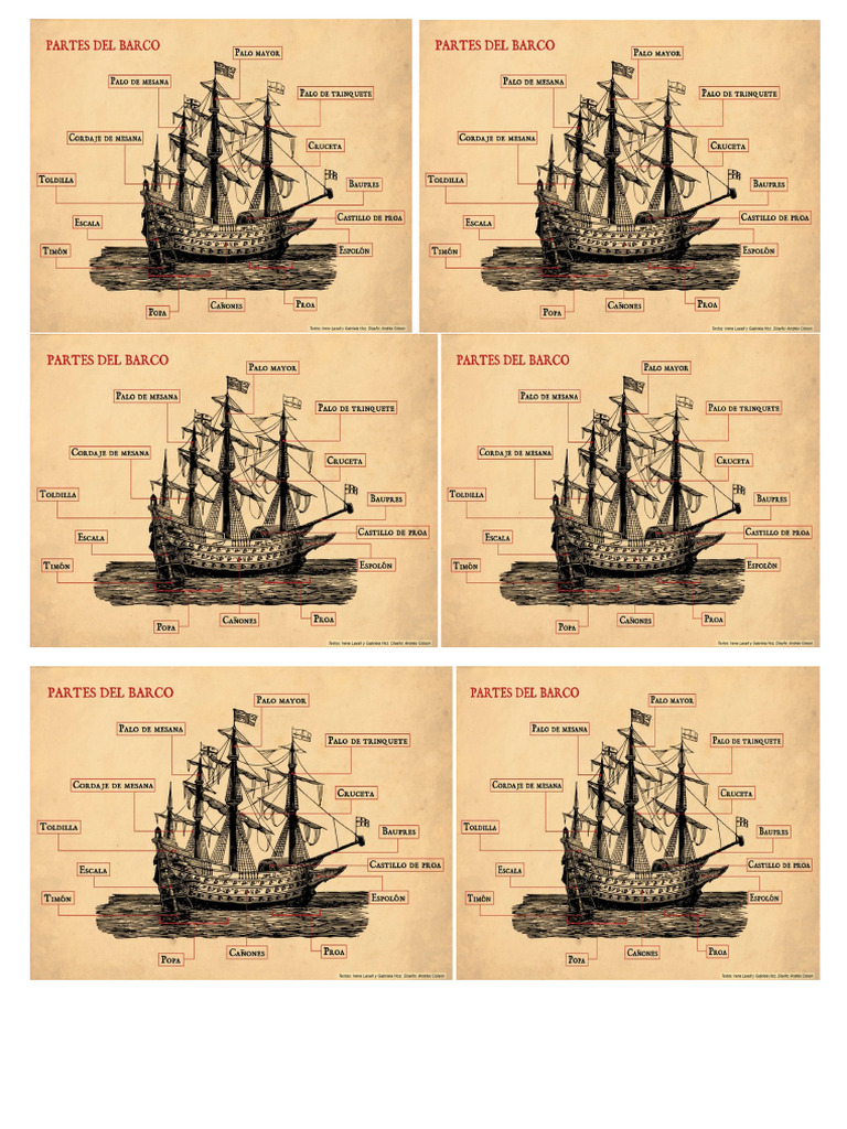 Partes Del Barco Pirata | PDF