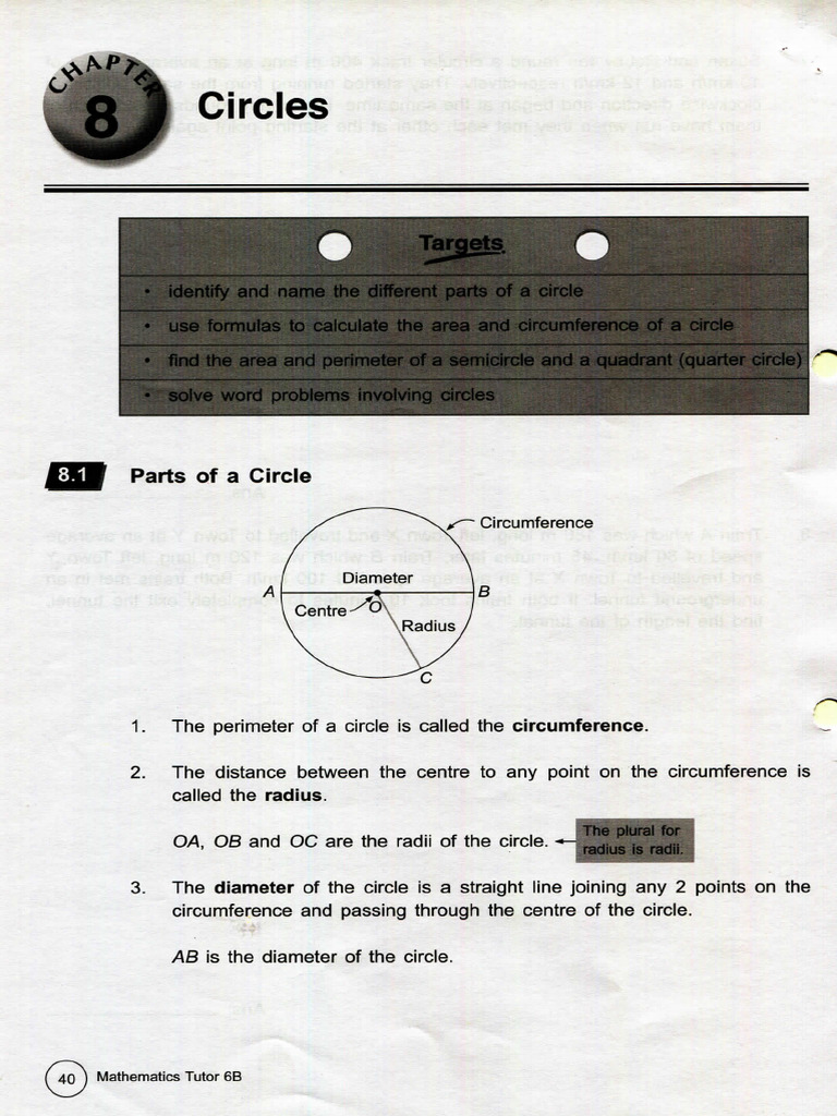 Chapter 8 - Circles | PDF