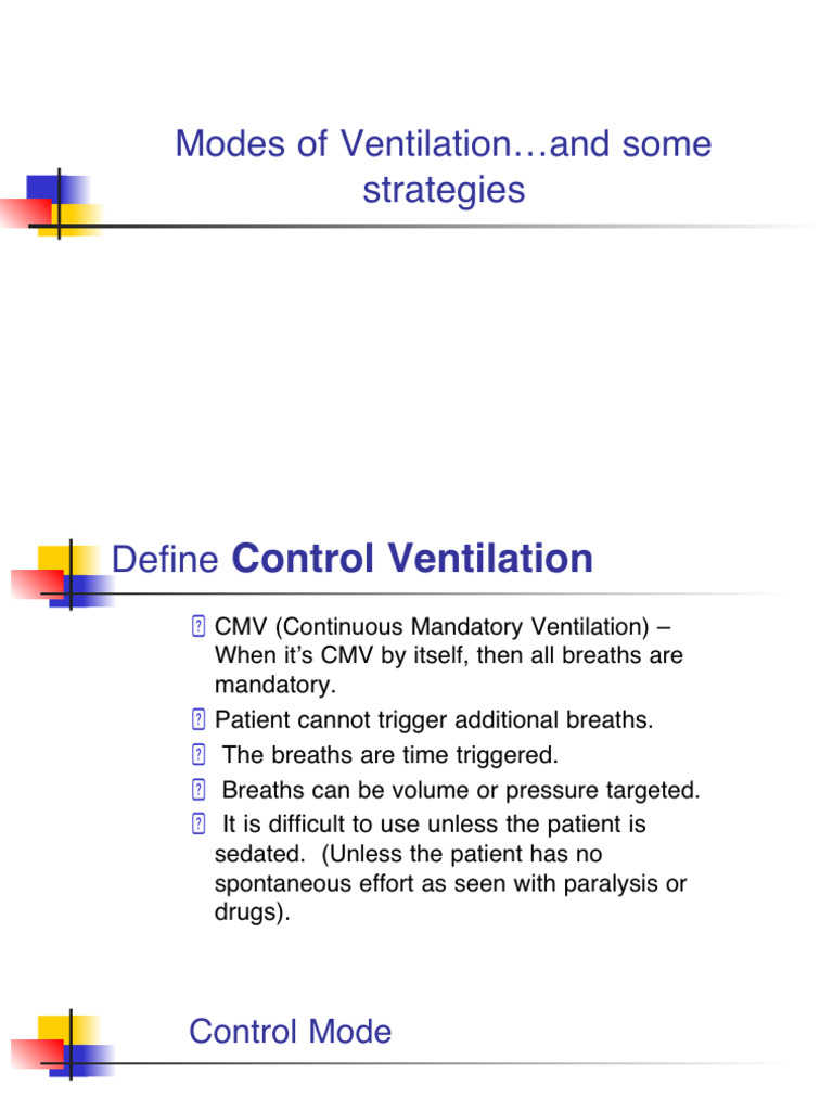 Ventilation Modes and Strategies Explained | PDF | Respiratory System ...