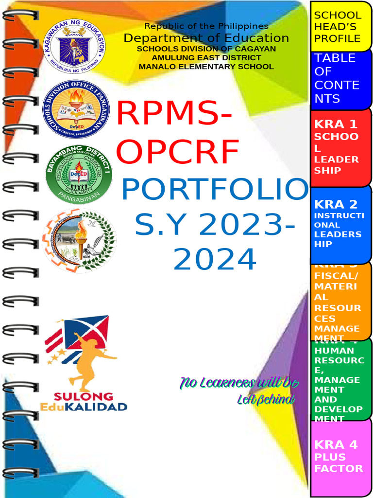 OPCRF Portfolio 2025 Overview | PDF | Teachers