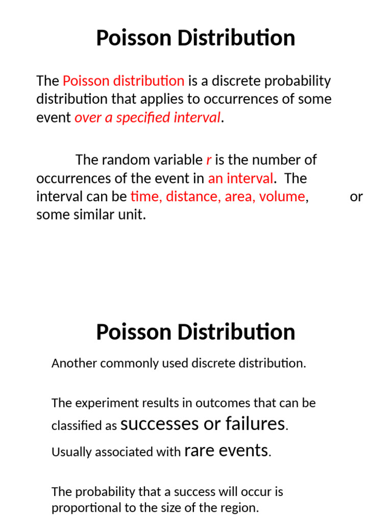 Week 4a - Poisson Distribution - 1 Feb2019 | PDF | Probability ...