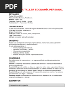 Itinerario Money Town | PDF | Bancos | Presupuesto