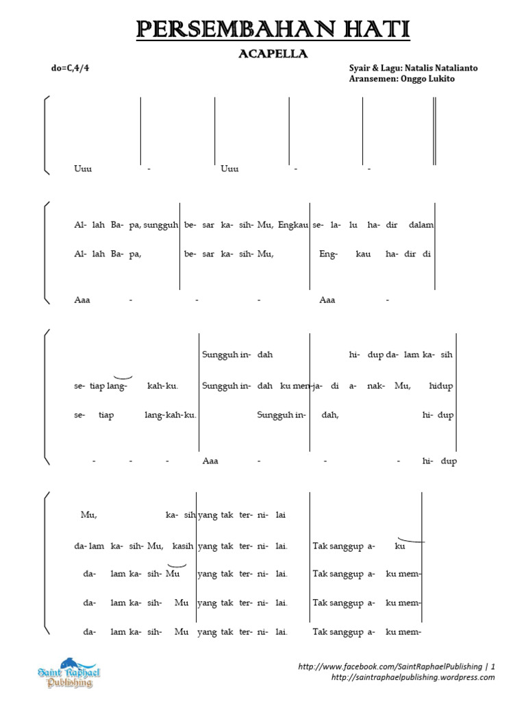 Lirik Lagu "Persembahan Hati" | PDF