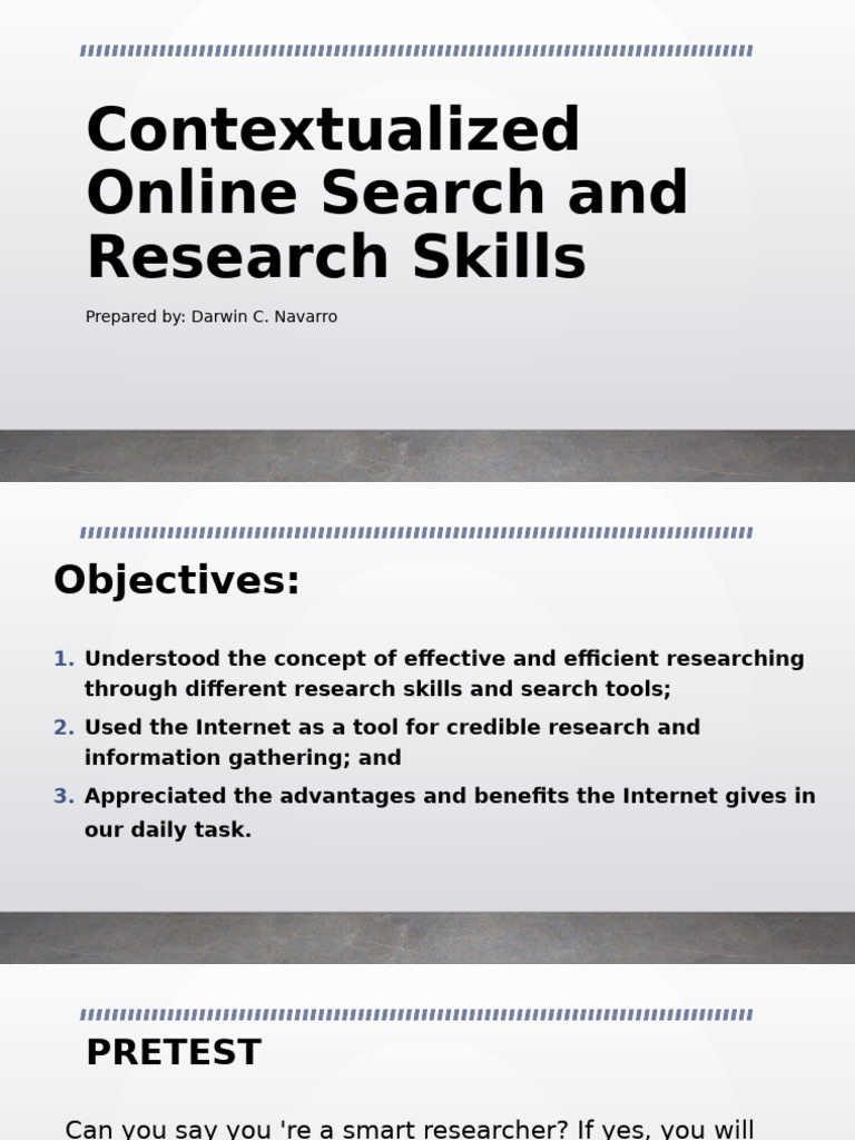 Contextualized Online Search | PDF | Internet | Information
