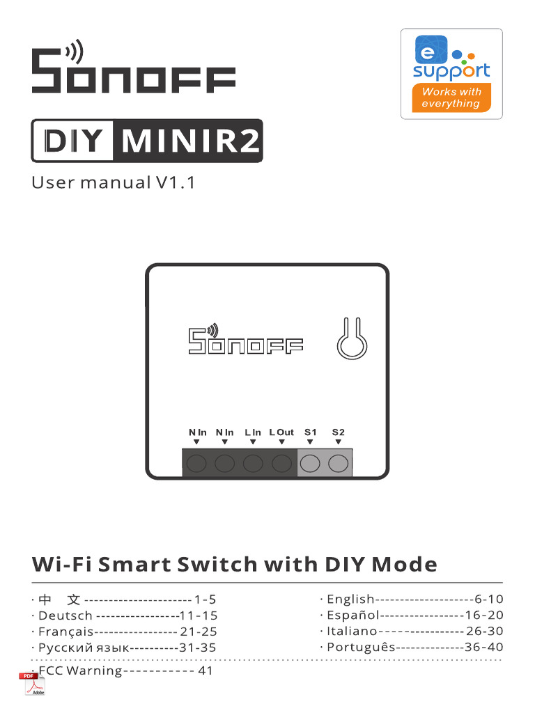 Manual Sonoff Diy Mini-r2 Optim | PDF
