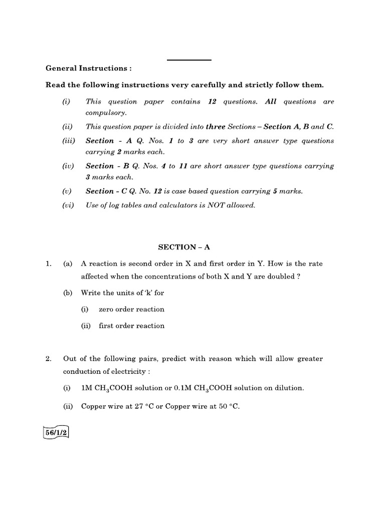 Chemistry PYQs | PDF