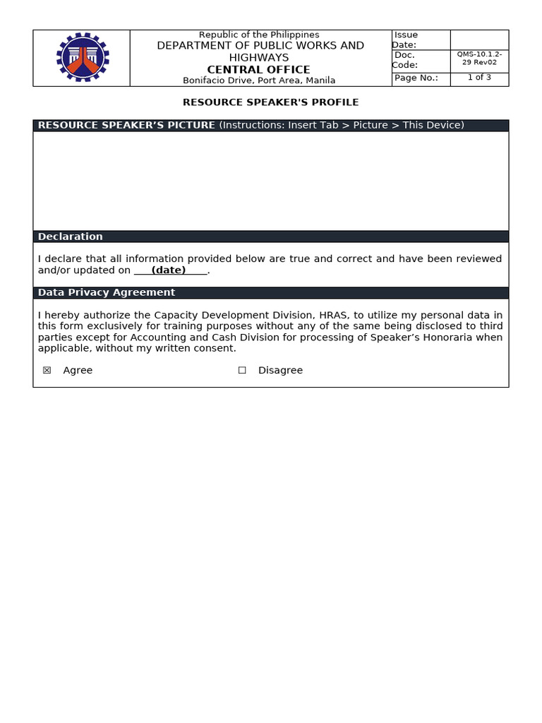 Resource Speaker Profile: Jomar Juntilla | PDF