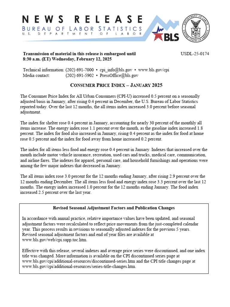 cpi | PDF | Consumer Price Index | United States Chained Consumer Price ...