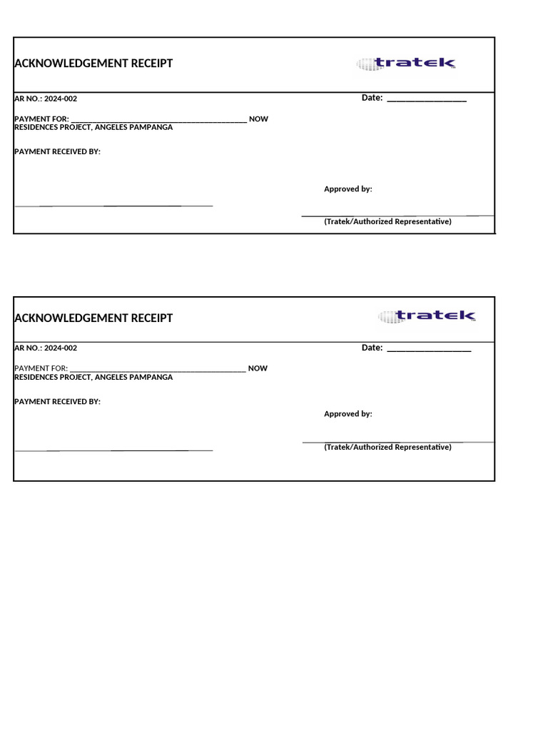 Payment Receipt for Now Residences | PDF