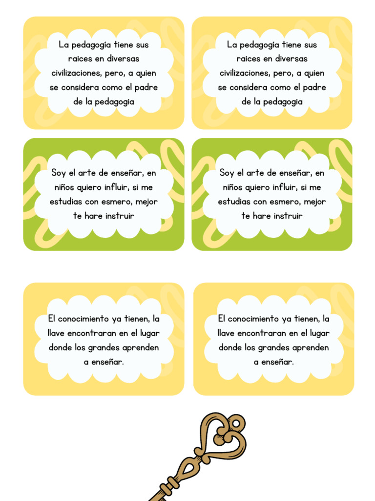 Tarjetas Educativas de Adivinanzas de Animales Ilustrado Amarillo | PDF