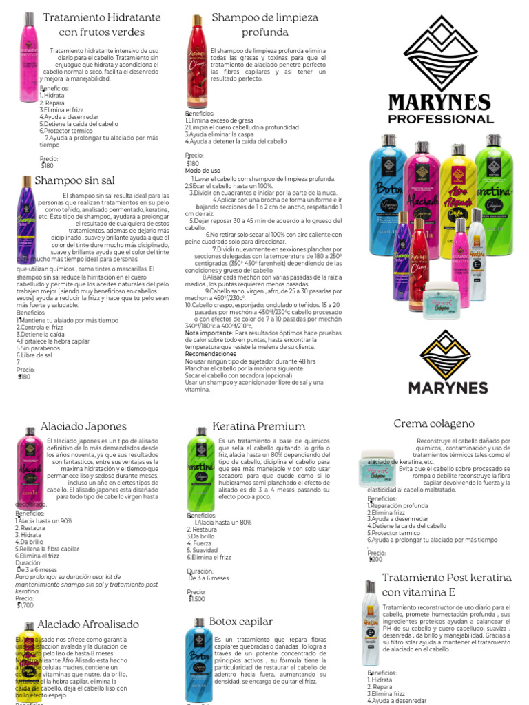 marynes triptico (1).pdf | PDF | Pelo | Sistema tegumentario