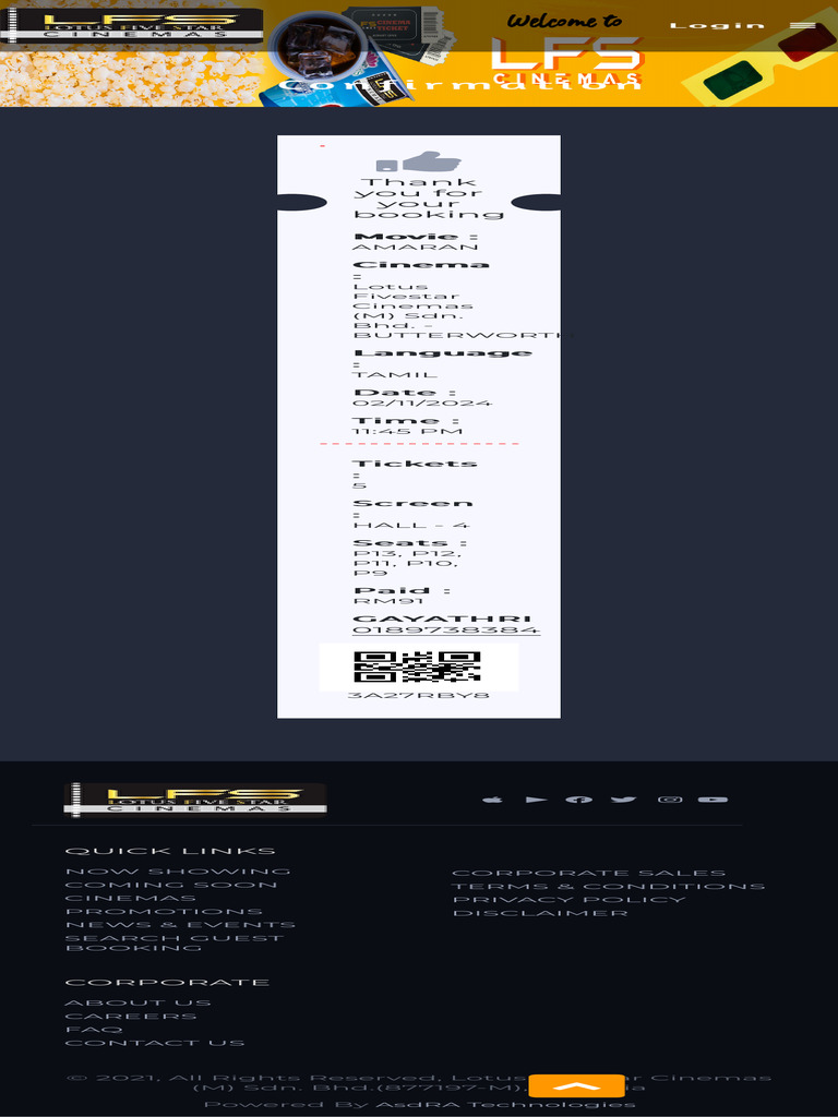 Welcome To LFS Cinemas, Lotus Five Star Cinemas, Leading Chain of ...