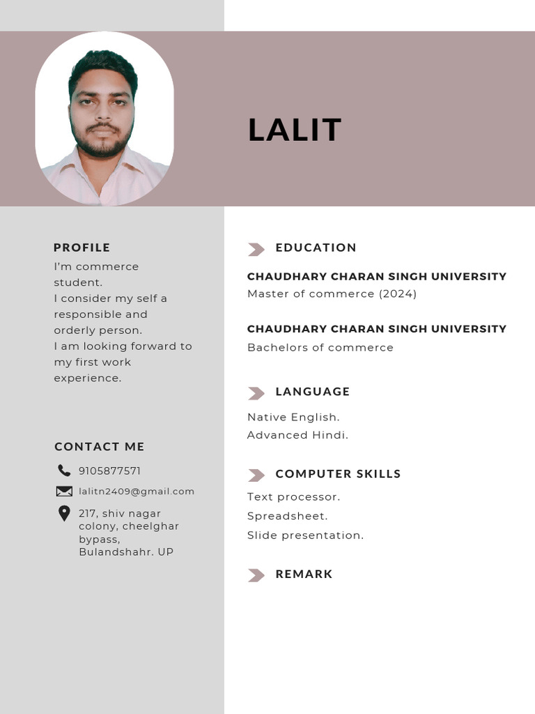 Lalit Resume. | PDF