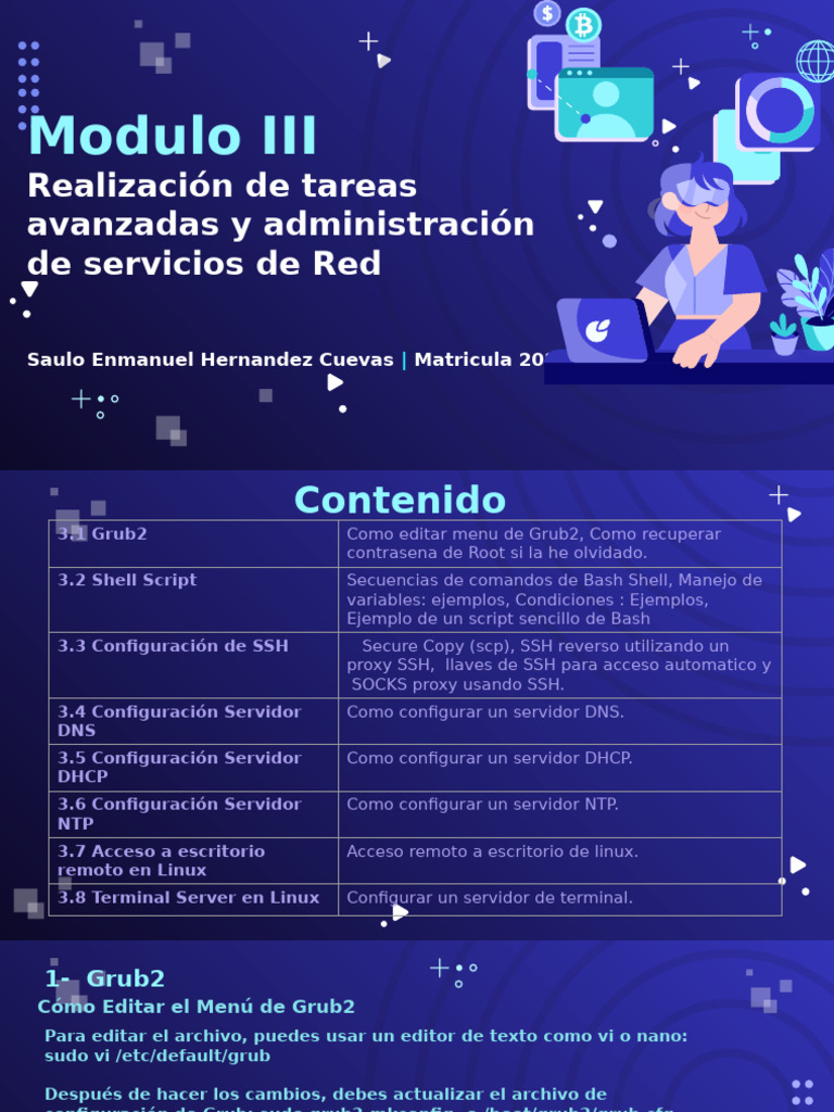 SO3 20240321 Modulo3 | PDF | Interfaz de línea de comando | Cubierta segura