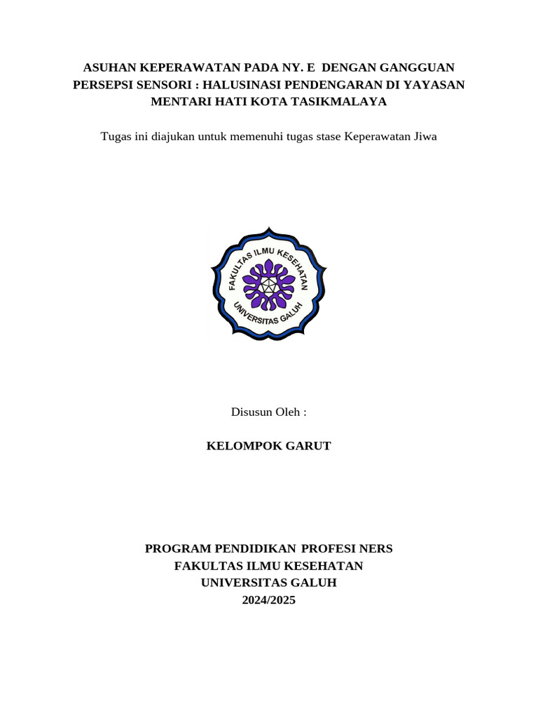 Presentasi Kasus Ners Stase Jiwa | PDF