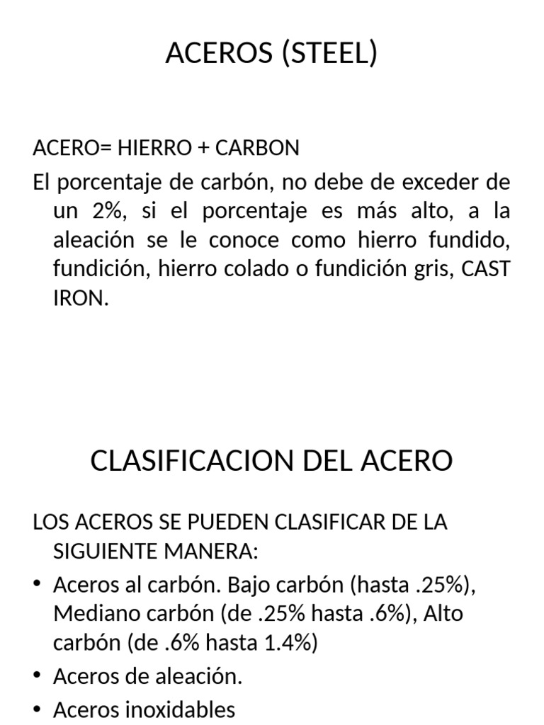 ACEROS | PDF | Acero inoxidable | Acero
