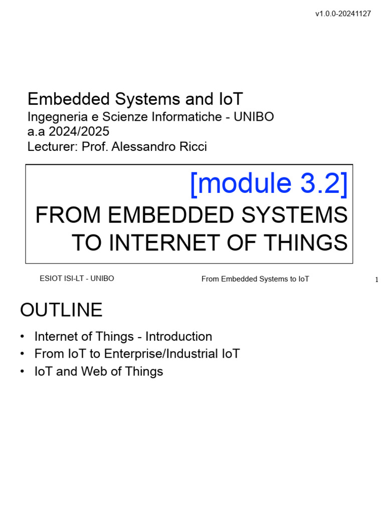 Module-3.2 - From Embedded Systems To Internet of Things | PDF ...