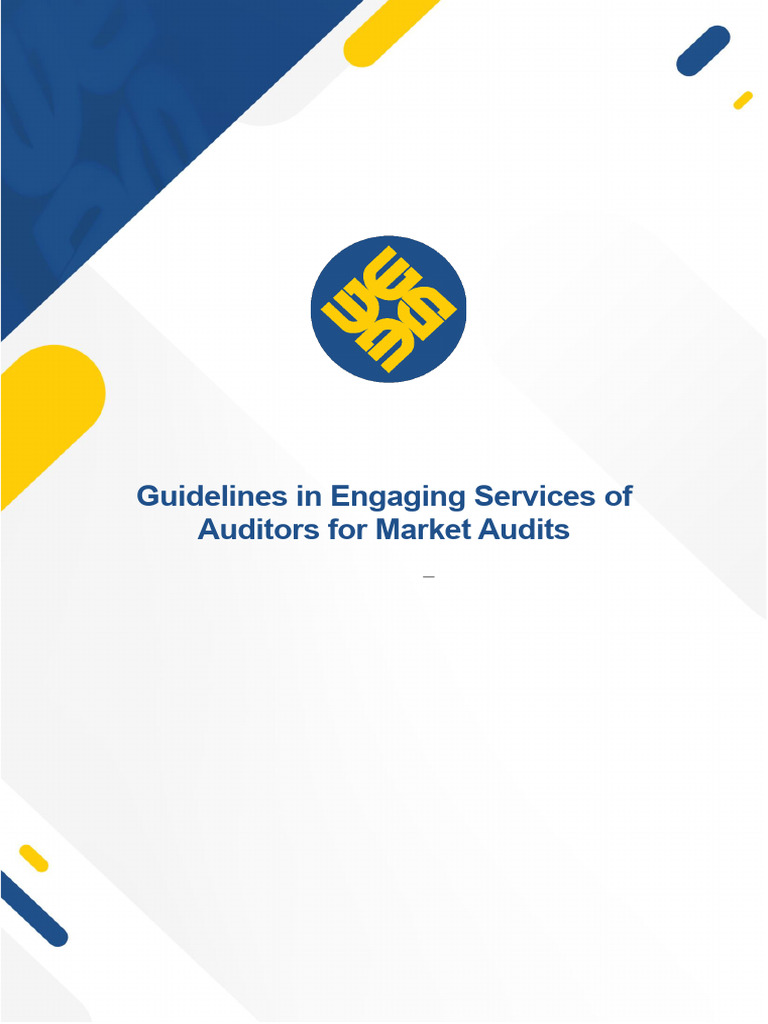 GDL - Engaging Auditors For Market Audits - Approved | PDF | Audit ...