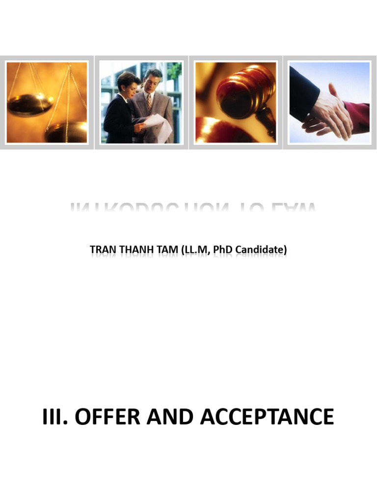 2024 Chapter 2 - Session 2 - Contract Formation | PDF | Offer And Acceptance | Doctrine