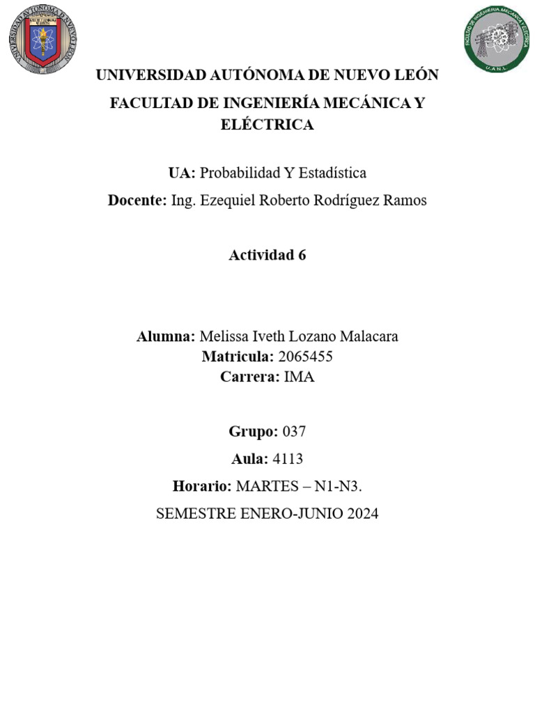 Act6 Distrubición Multinomial | PDF