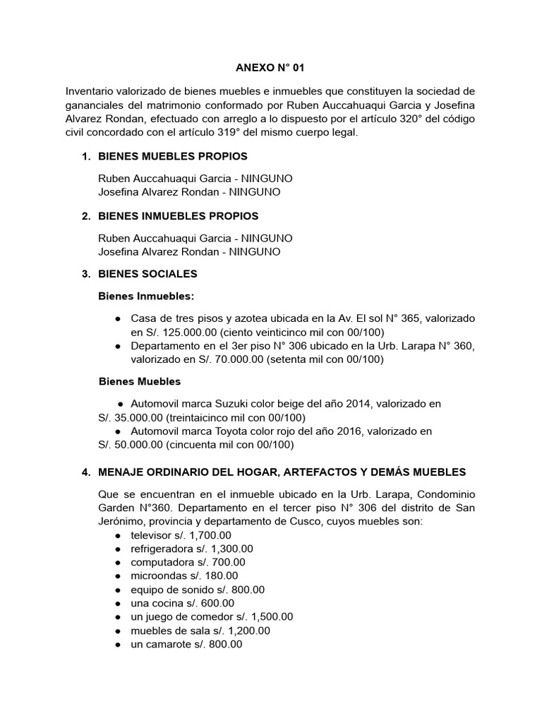 ANEXO-Inventario de Valorizacion | PDF