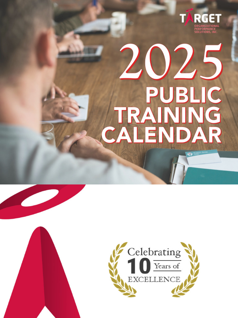 2025 Public Training Calendar | PDF | Learning | Web Conferencing