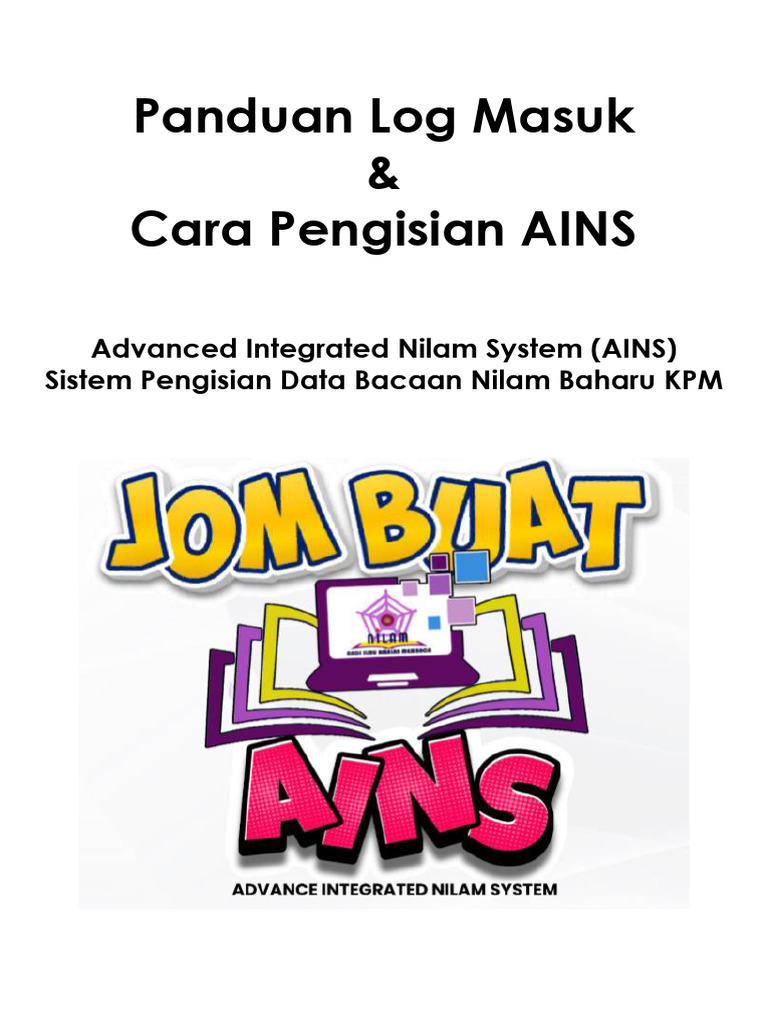 Log Masuk Dan Cara Mengisi AINS | PDF