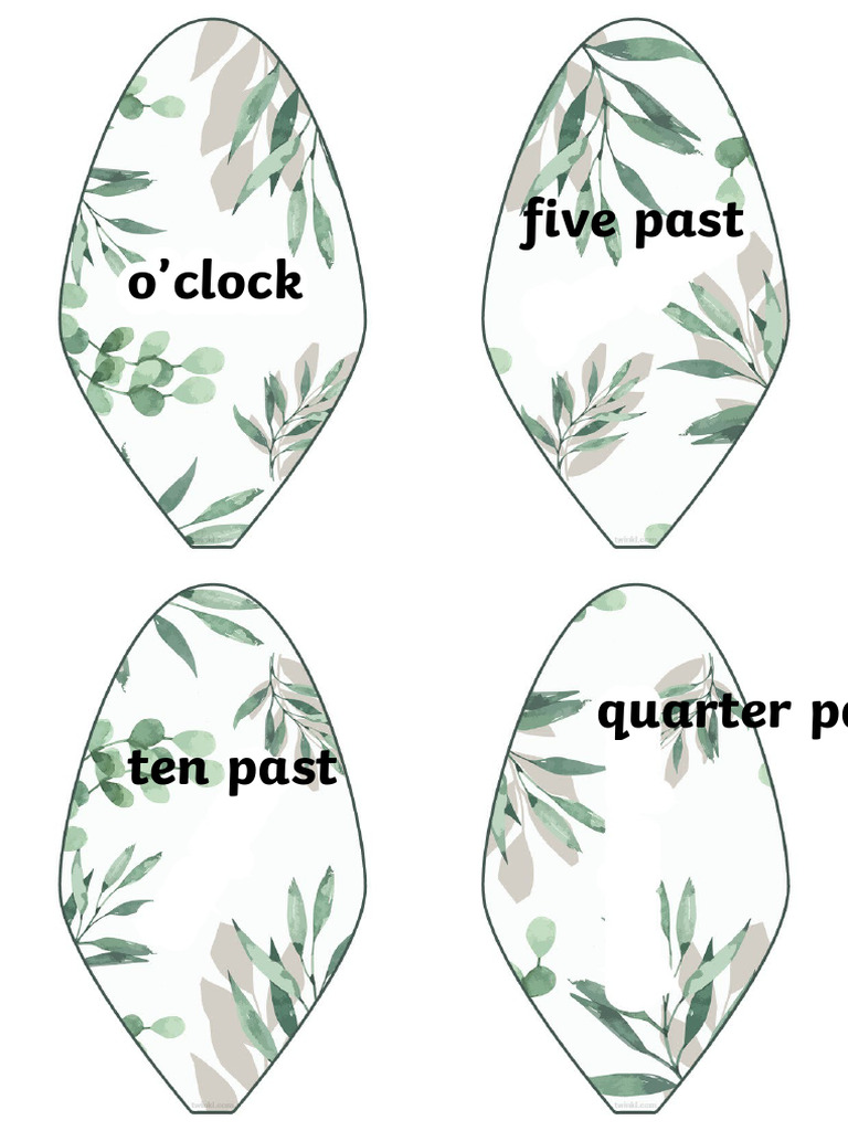 analogue-clock-flower-labels-cut-outs-editable_ver_6 | PDF