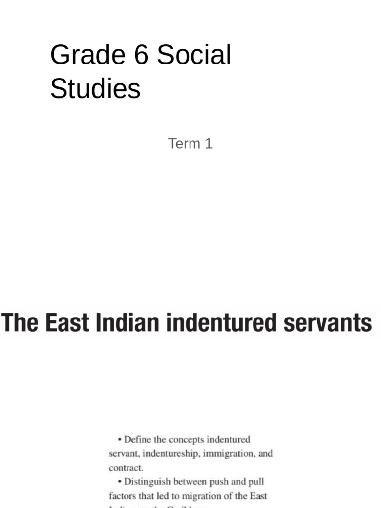 Grade 6 Social Studies: Term 1 | PDF