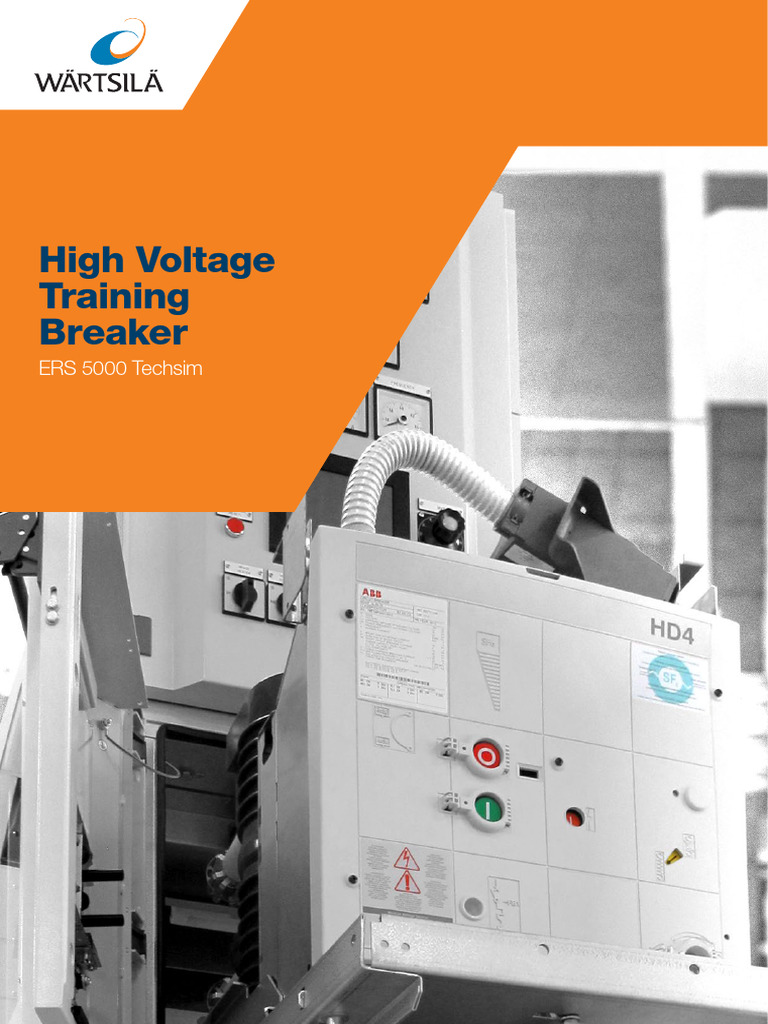 High Voltage Training Breaker Wartsila Brochure | PDF | High Voltage | Electric Generator