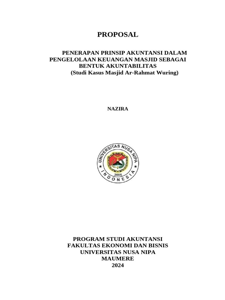 Proposal Fix Nazira25 | PDF