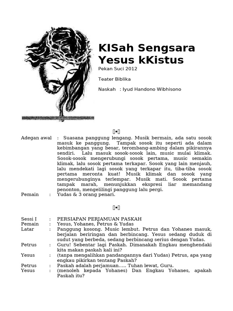 KISAH SENGSARA PENYALIBAN TUHAN - Edisi YUDAS | PDF