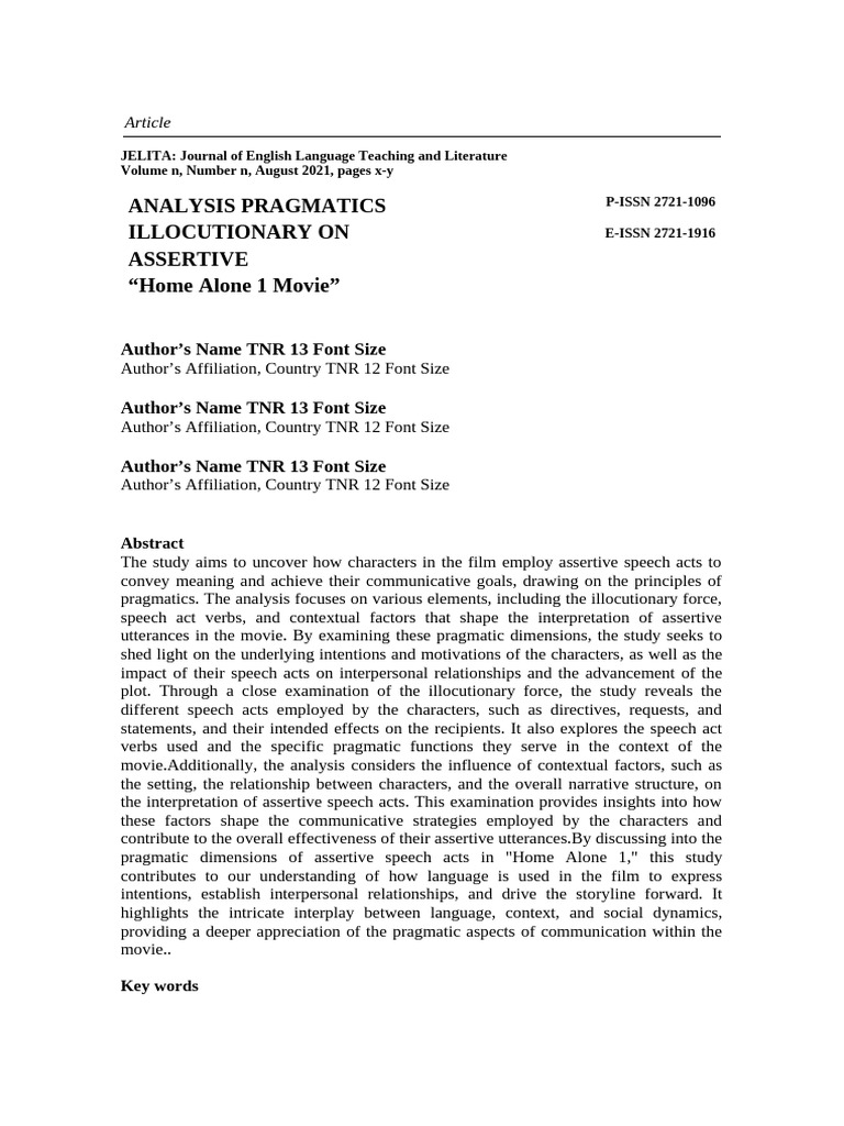 Analysis Pragmatics Illocutionary On Assertive | PDF | Linguistics ...