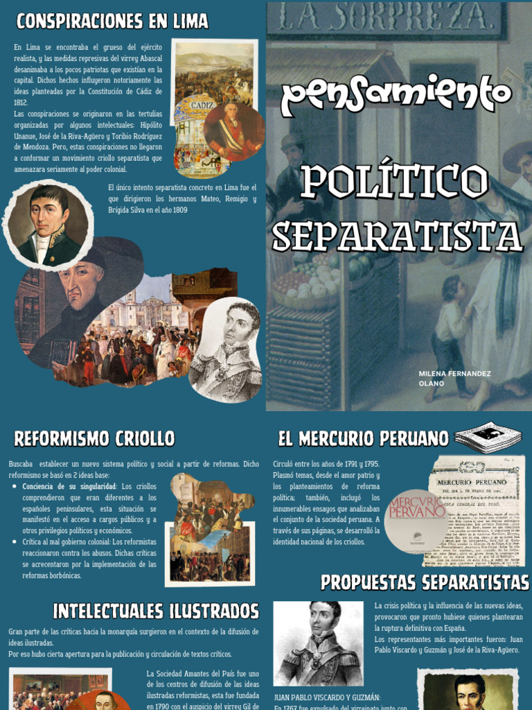 Pensamiento Político Separatista | PDF | Perú | Lima